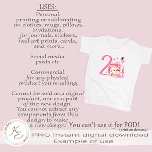 2nd Birthday PNG, Two, Second Birthday, Fairy Birthday, 2nd Birthday ...