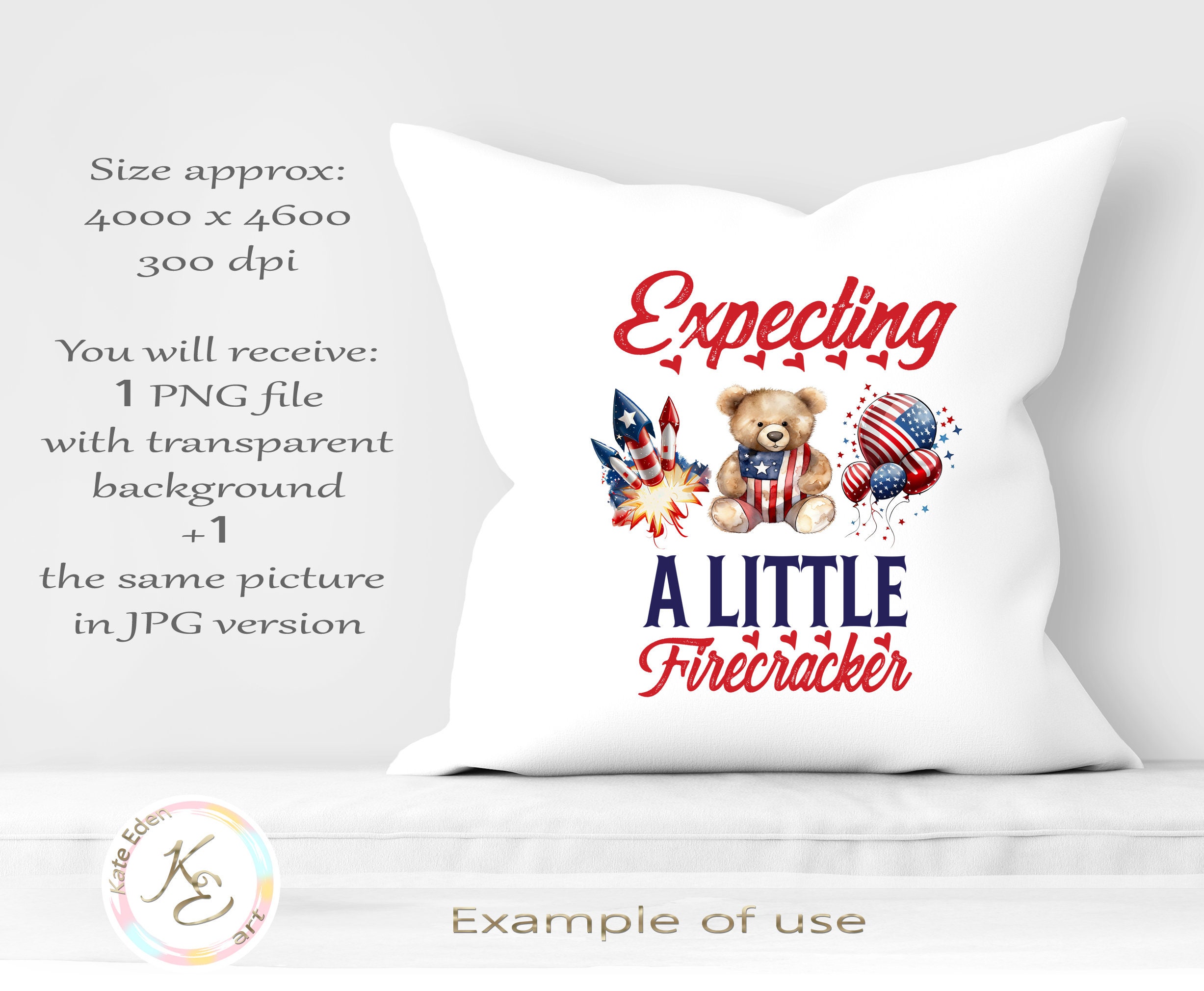 Expecting a Little Firecracker PNG Funny Pregnancy - Etsy