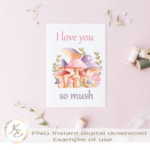 Fall Mushroom Clipart, Fall Vibes, Pink Fall, Instant Digital Download ...