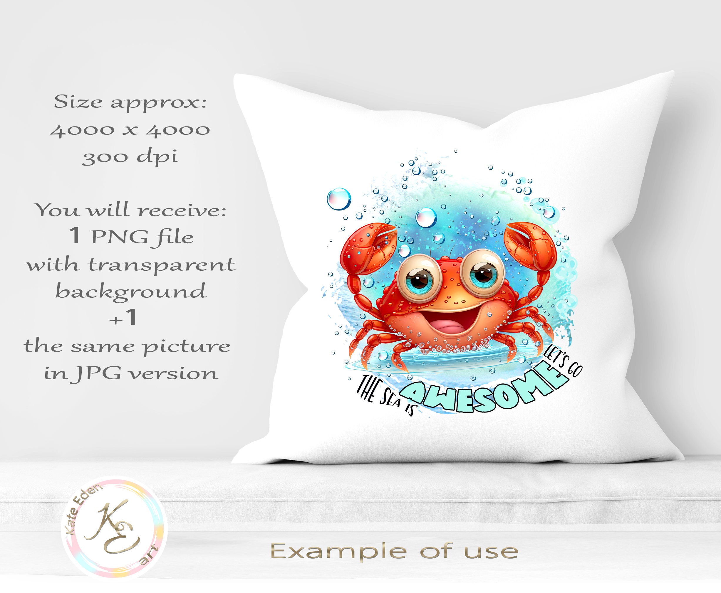 Cute Crab PNG Summer PNG Beach Png Crab Clipart - Etsy UK