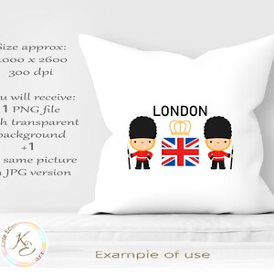 Cute London Guard PNG, Instant Digital Download, Keepsake, London Baby ...