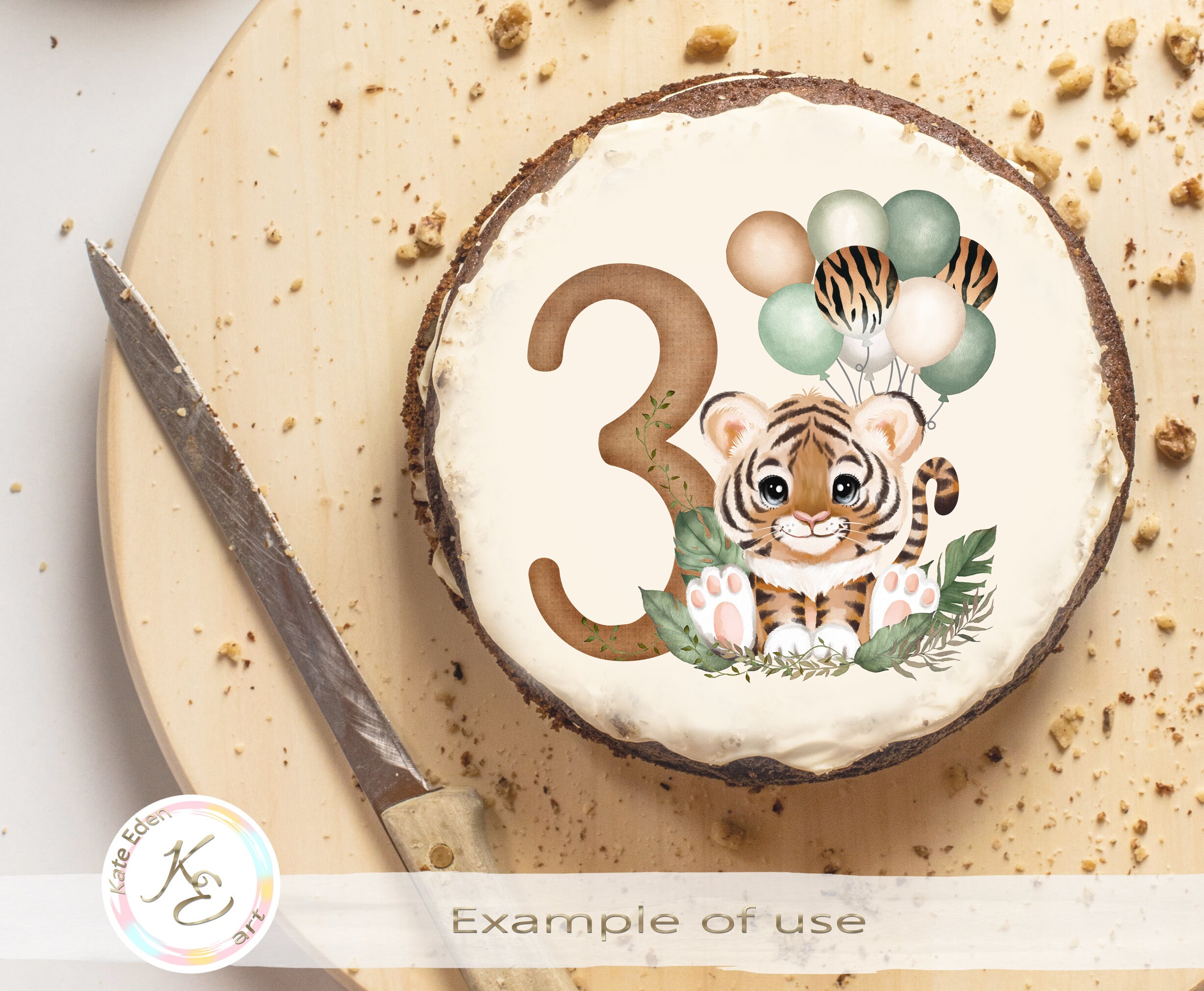3rd Birthday PNG Tiger Third Birthday Sublimation 3nd - Etsy