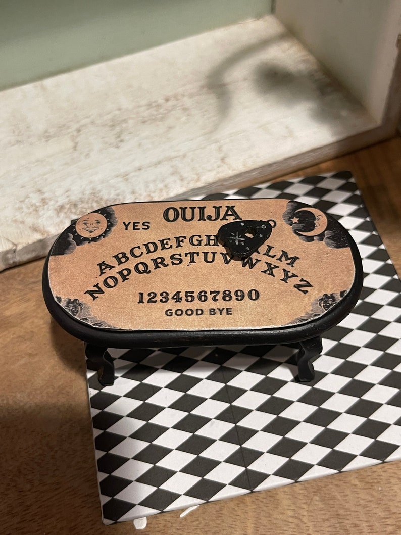 Ouija Board Miniature Table With Planchette - Etsy