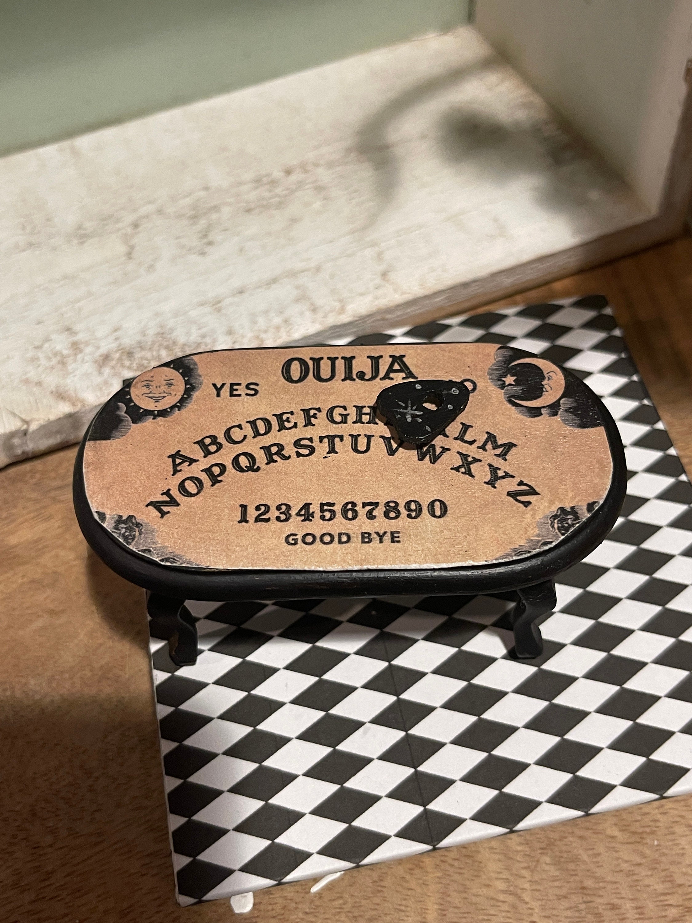 Ouija Board Miniature Table With Planchette - Etsy