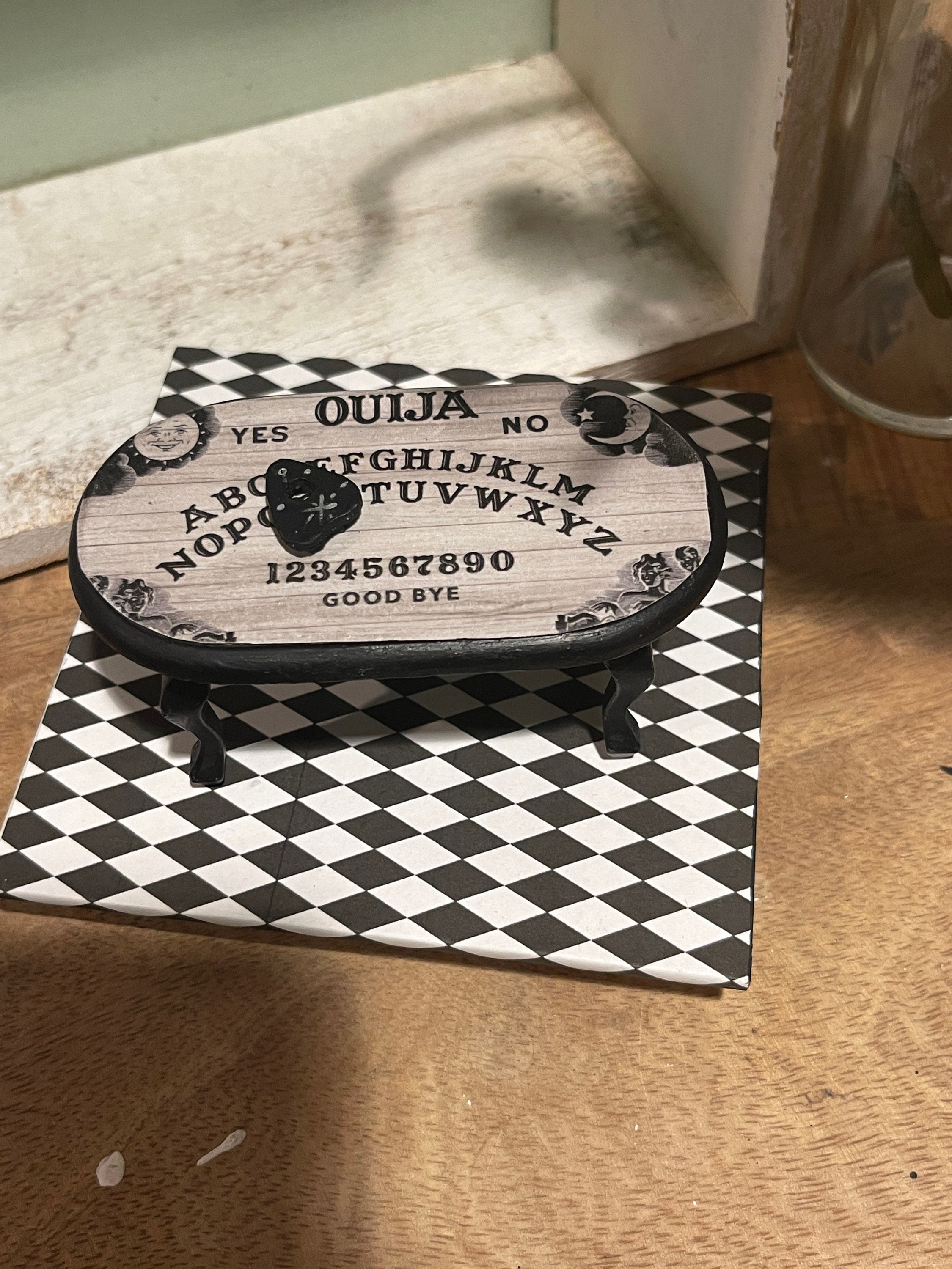 Ouija Board Miniature Table With Planchette - Etsy