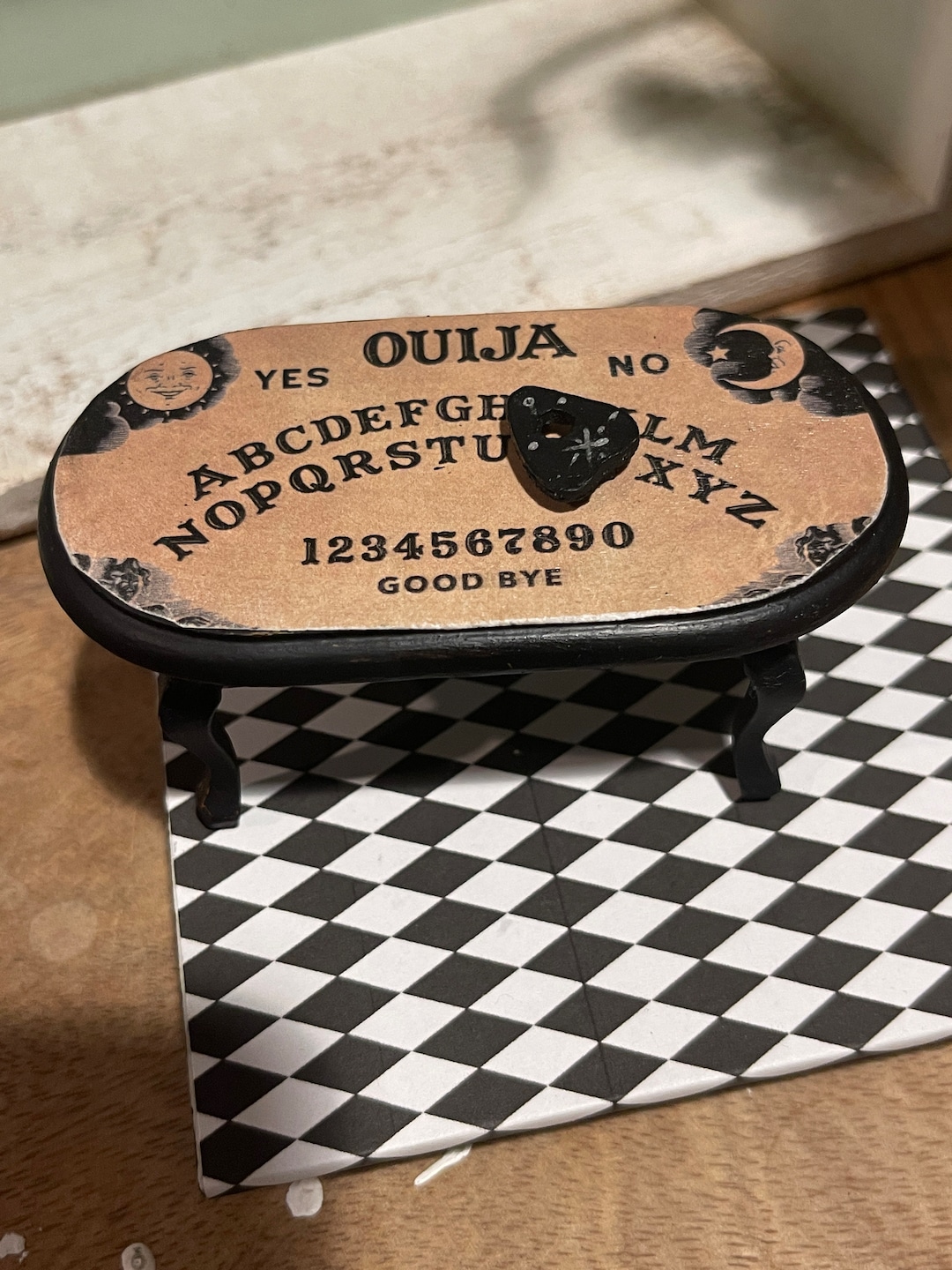 Ouija Board Miniature Table With Planchette - Etsy