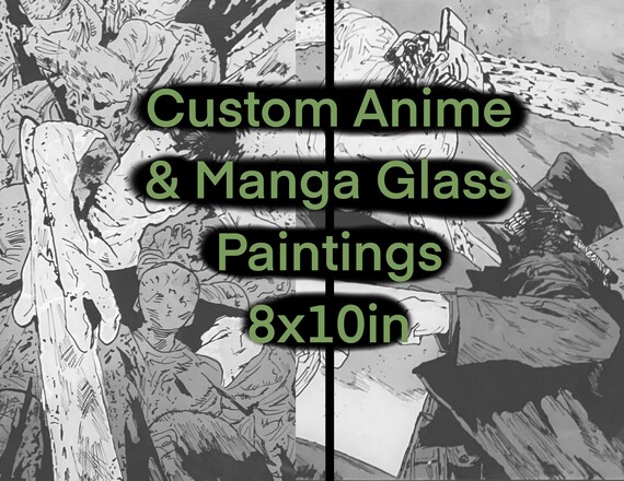 Custom Anime/manga Glass Paintings 8x10 Frame Included - Etsy