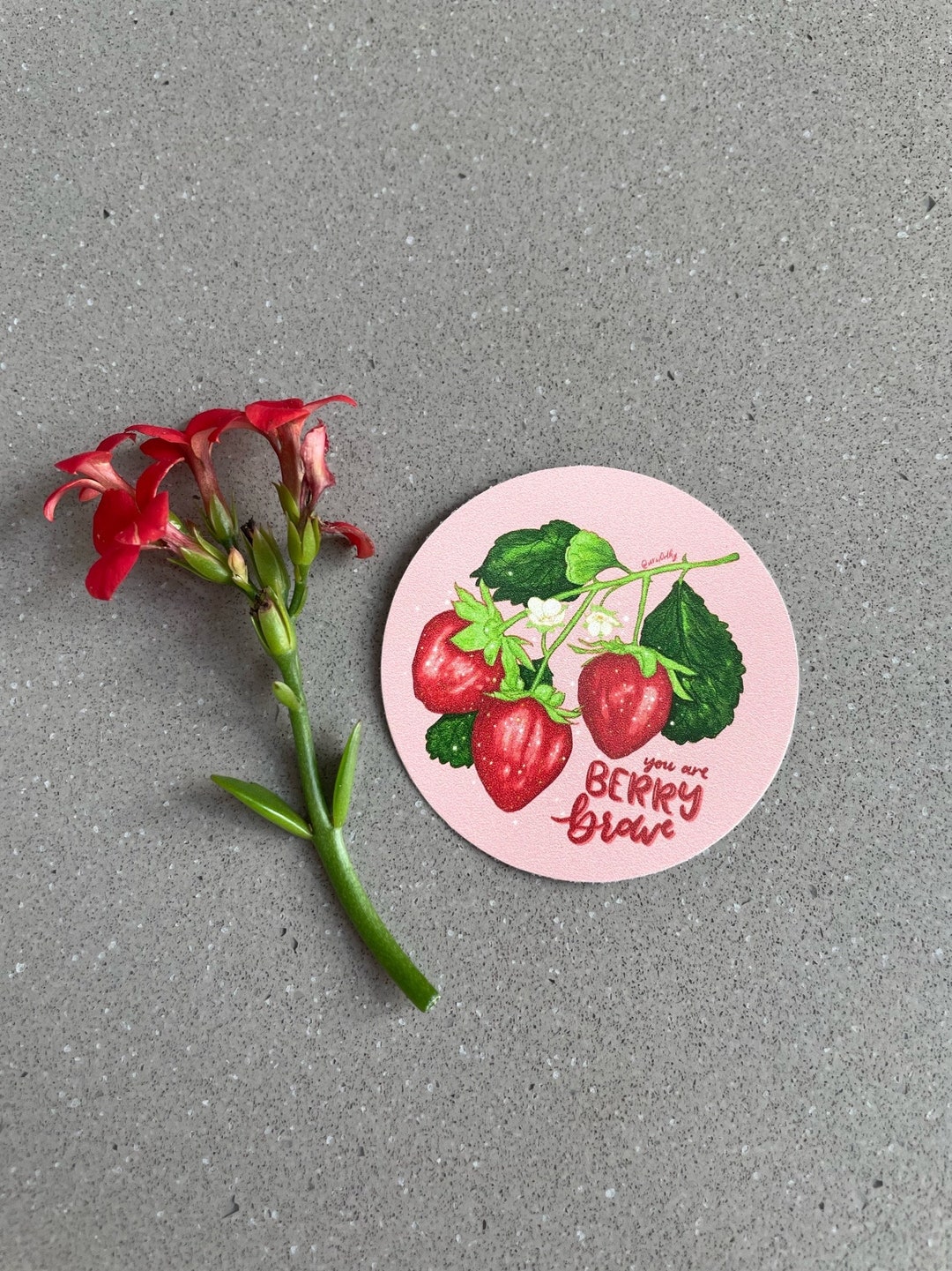 You Are Berry Brave Sticker - Etsy