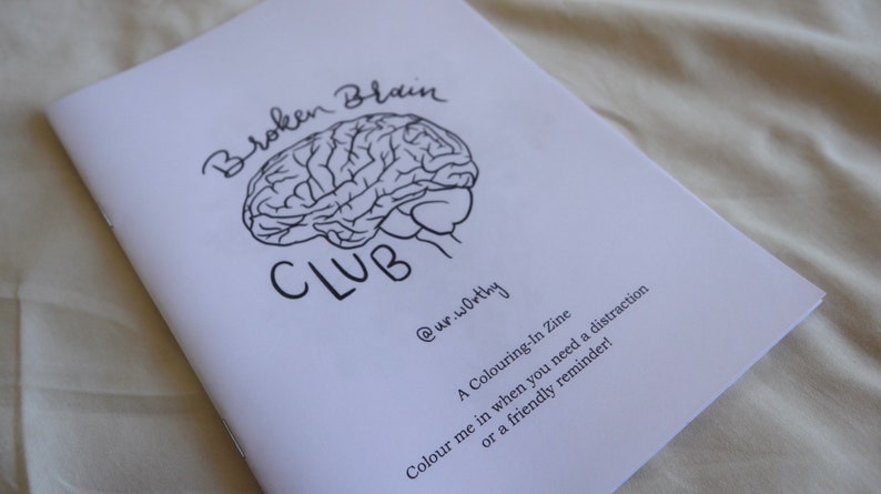 Broken Brain Club Colouring-in Zine - Etsy Canada