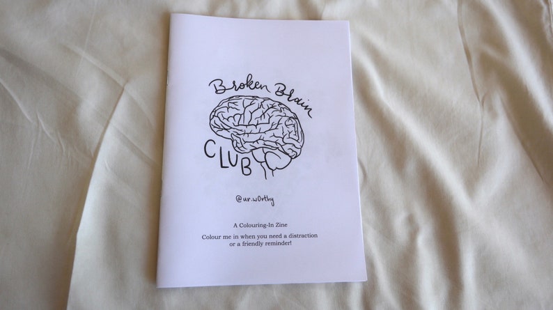 Broken Brain Club Colouring-in Zine - Etsy Canada