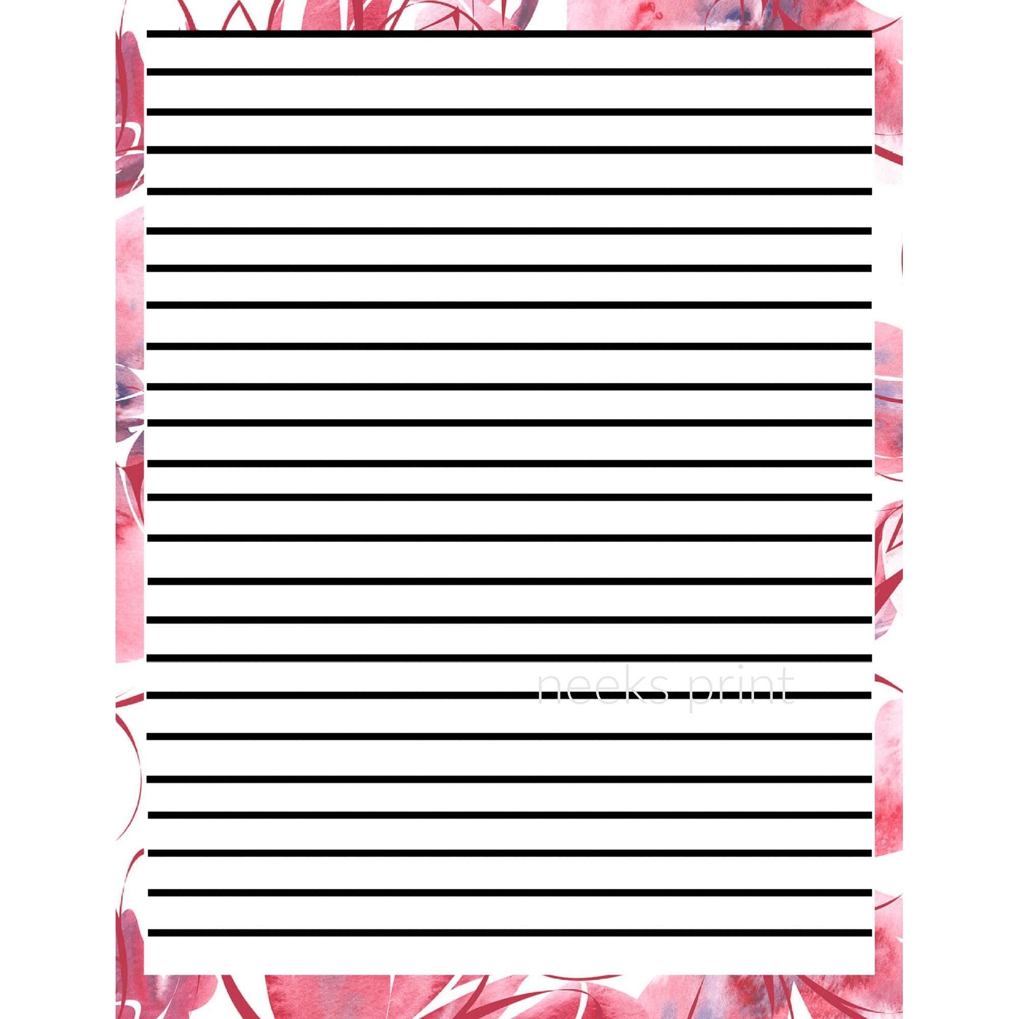 Beautify Your Planning With Floral Design Printable Weekly Planner 5 ...