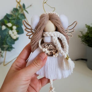 Winter Angel for the Christmas Tree, Christmas Angel Pendant, Guardian ...