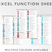 Microsoft Excel Functions Printable Excel Cheat Sheet Workbook ...
