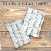Microsoft Excel Shortcuts | Printable Excel Cheat Sheet | Workbook ...