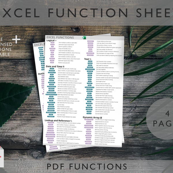 Formula in Excel Sheet - Etsy UK