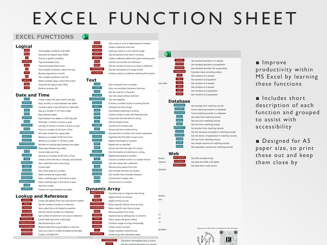 Microsoft Excel Functions Printable Excel Sheet Workbook