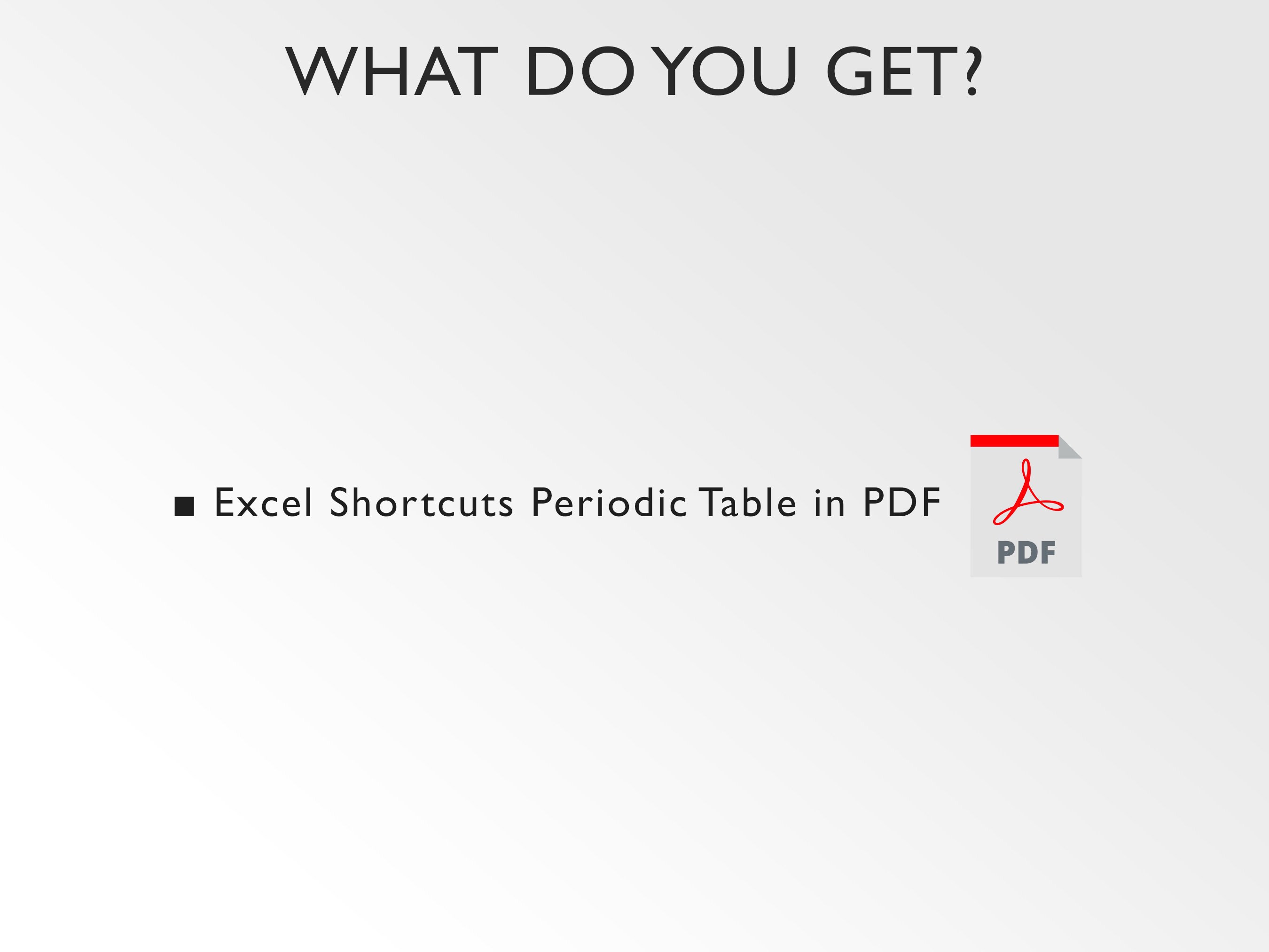 Excel Shortcuts Periodic Table | Printable Cheat Sheet (PDF) - Etsy UK