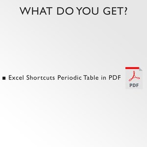 Microsoft Excel Shortcuts Periodic Table | Printable Cheat Sheet ...