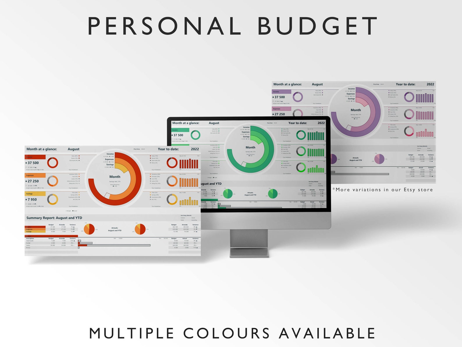 Ultimate Zero-based Budget Spreadsheet Zero-based Budget Dashboard ...