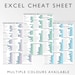 Microsoft Excel Shortcuts | Printable Excel Cheat Sheet | Workbook ...