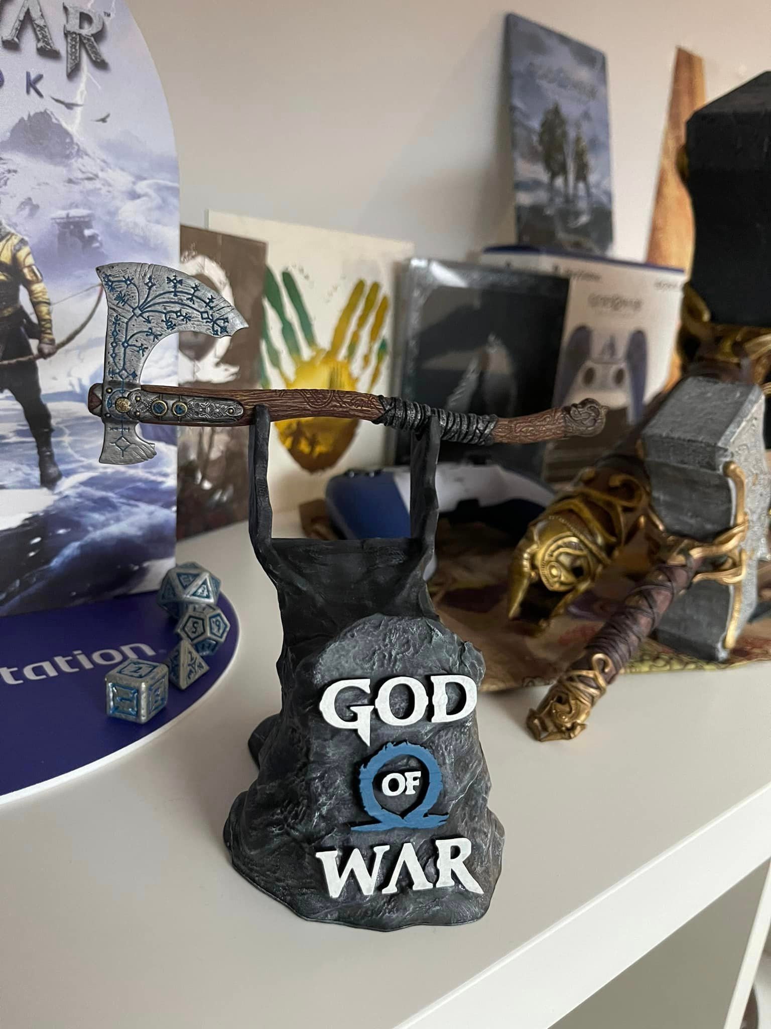 Kratos Axe Controller Stand God of War Joystick Holder Gaming and Room ...