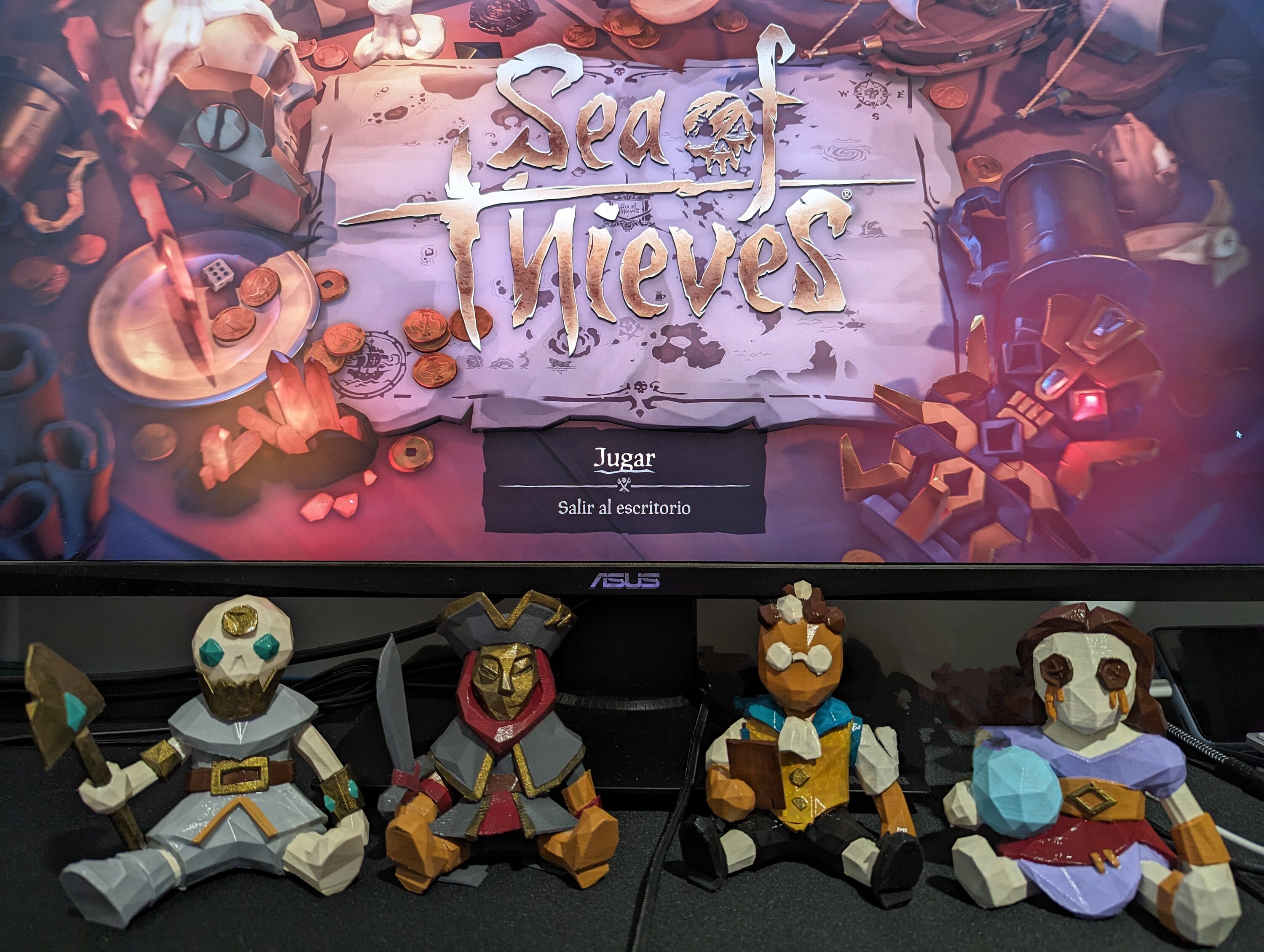 Sea of Thieves Rathbone Inspired This Gold Hoarder Skeleton Figure Gold Hoarder Shipmate - Etsy