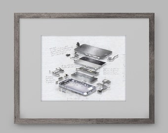 Iphone Exploded View - Etsy
