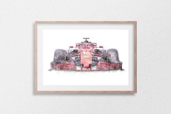Ferrari F1 Racing Car. Digital Wall Art Printable Artwork - Etsy