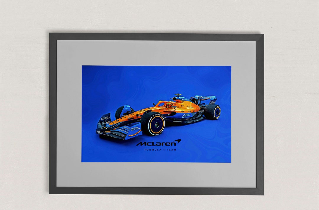 Vector Artwork of the Mclaren Formula 1 Racing Car. Printable Digital ...