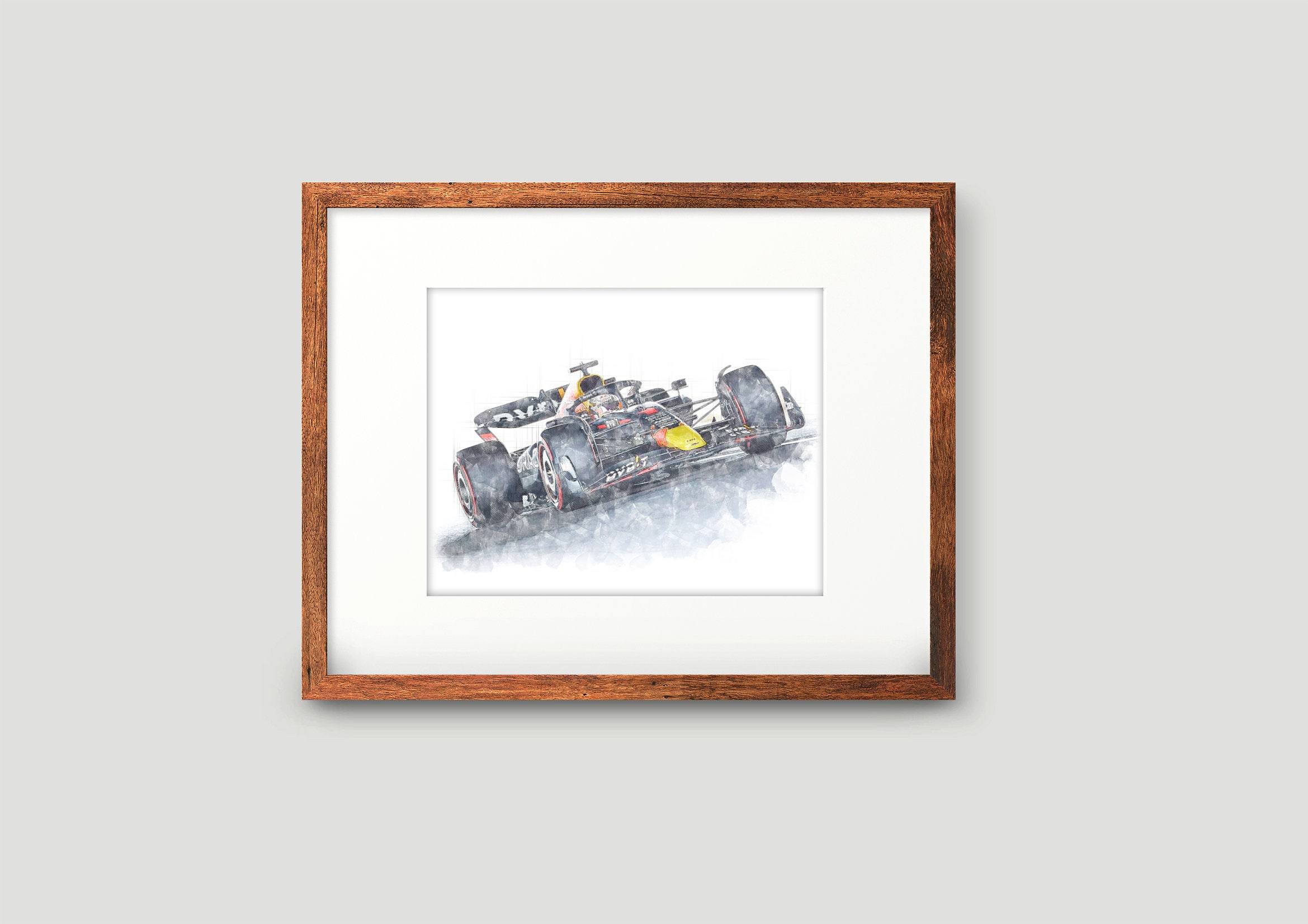Artwork of the Red Bull Racing F1 Car. Printable Digital Download ...