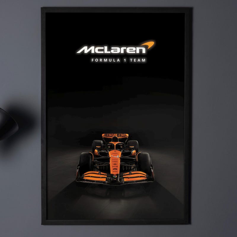 Custom Mclaren Wall Art - Etsy