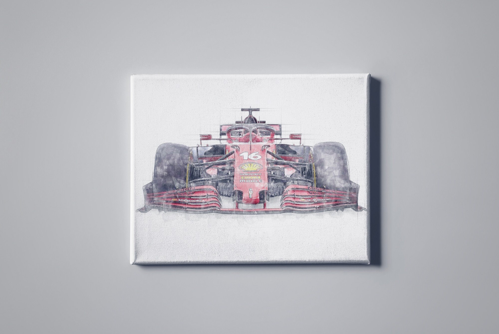 Ferrari F1 Racing Car. Digital Wall Art, Printable Artwork *digital ...