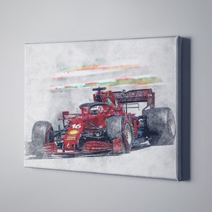 Ferrari F1 Watercolor Sketch. Printable Digital Artwork *digital ...