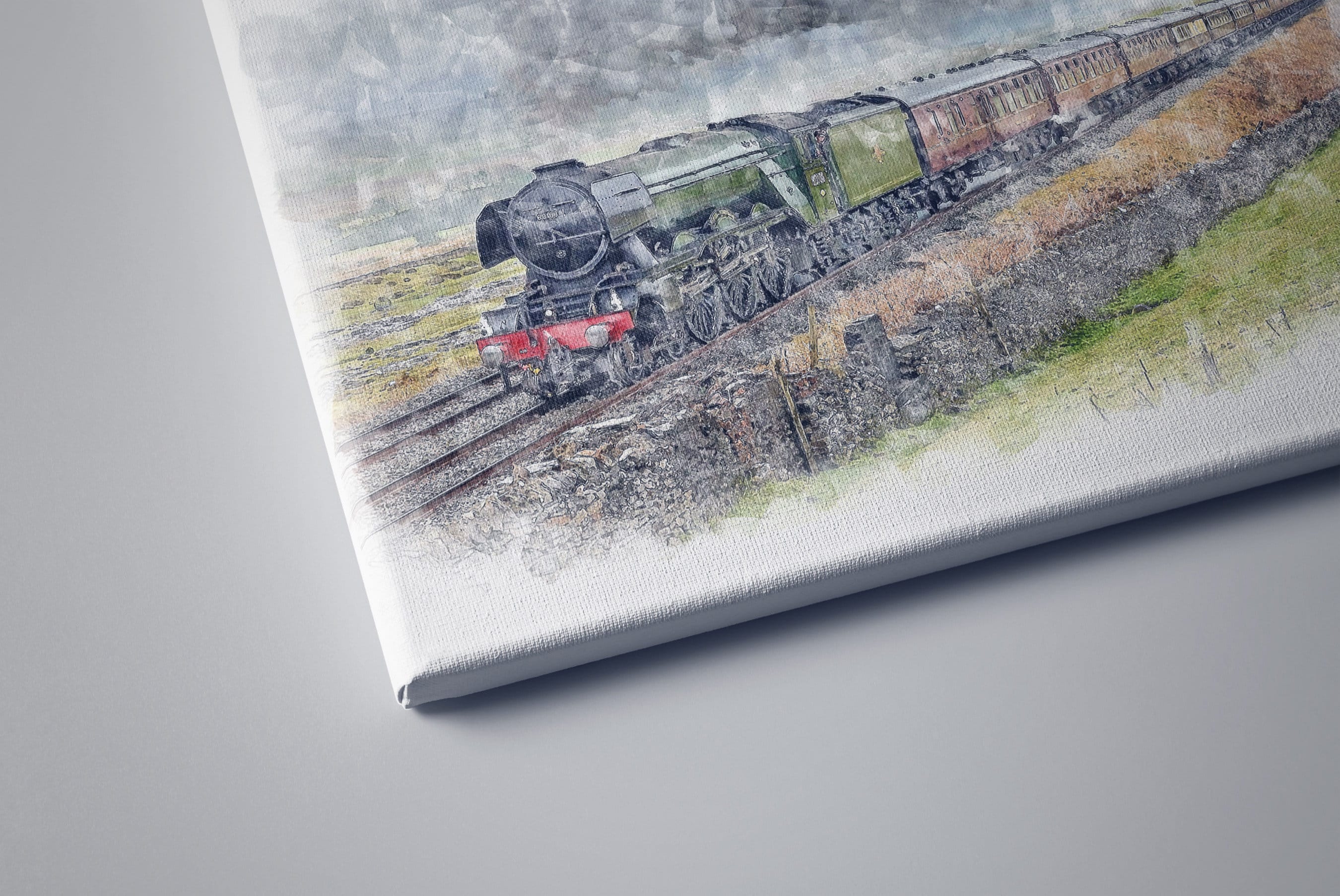 Watercolor of the Flying Scotsman, Printable Artwork Digital Download ...