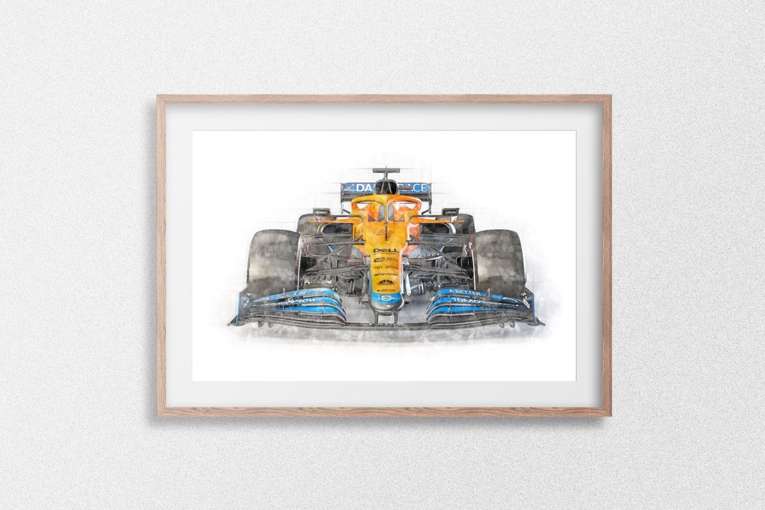 Mclaren Formula 1 Racing Car Artwork. Digital Wall Art, Printable ...