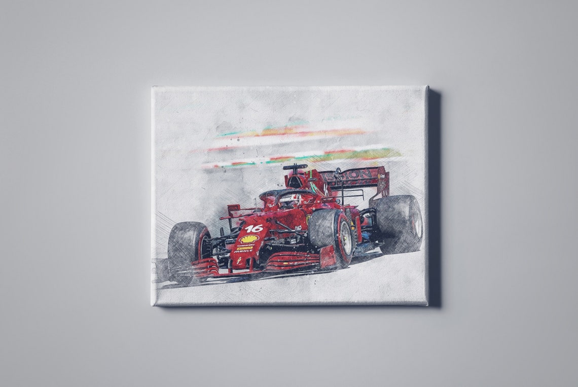 Ferrari F1 Watercolor Sketch. Printable Digital Artwork *digital ...