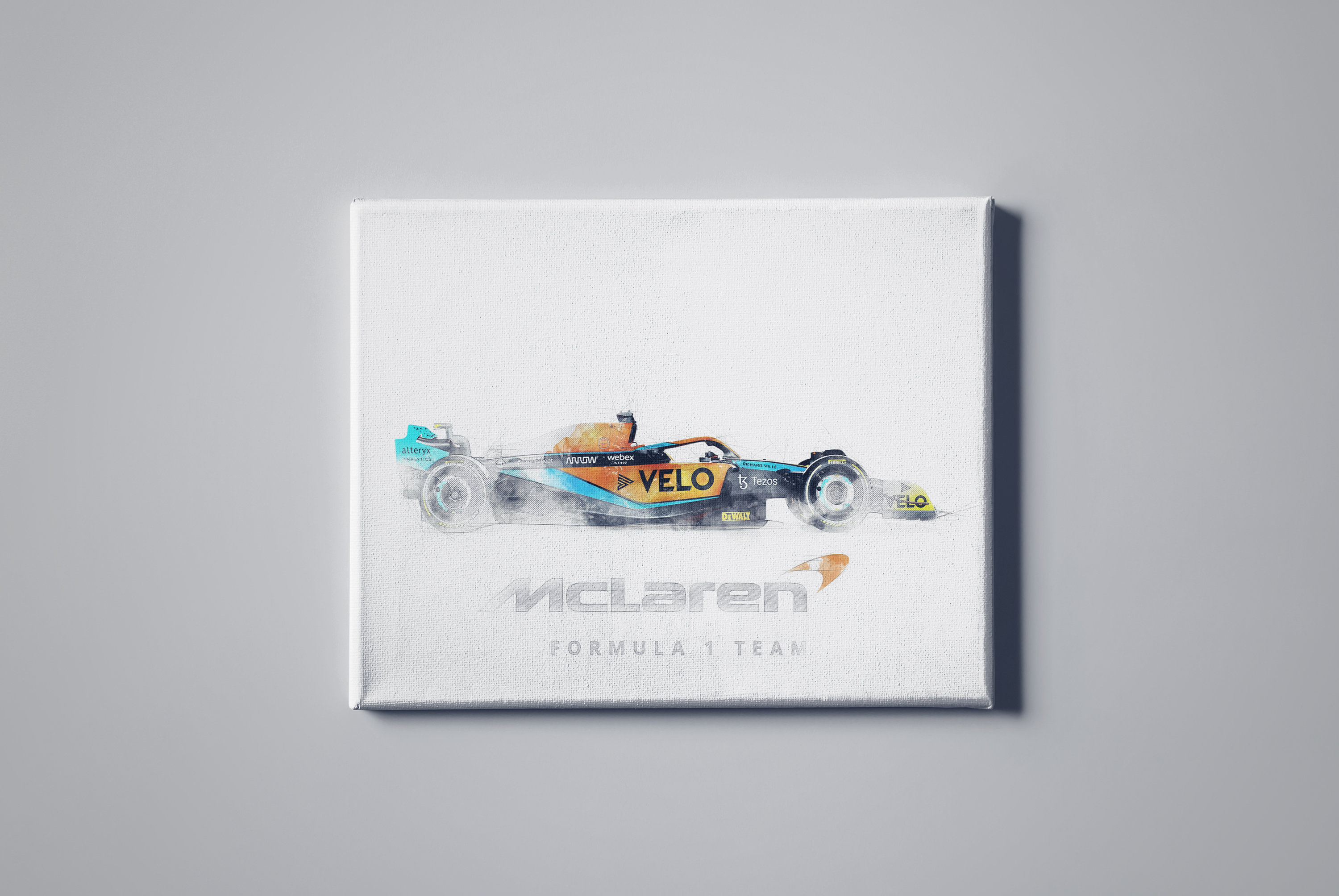 Technical Drawing of the Mclaren Formula 1 Racing Car. - Etsy