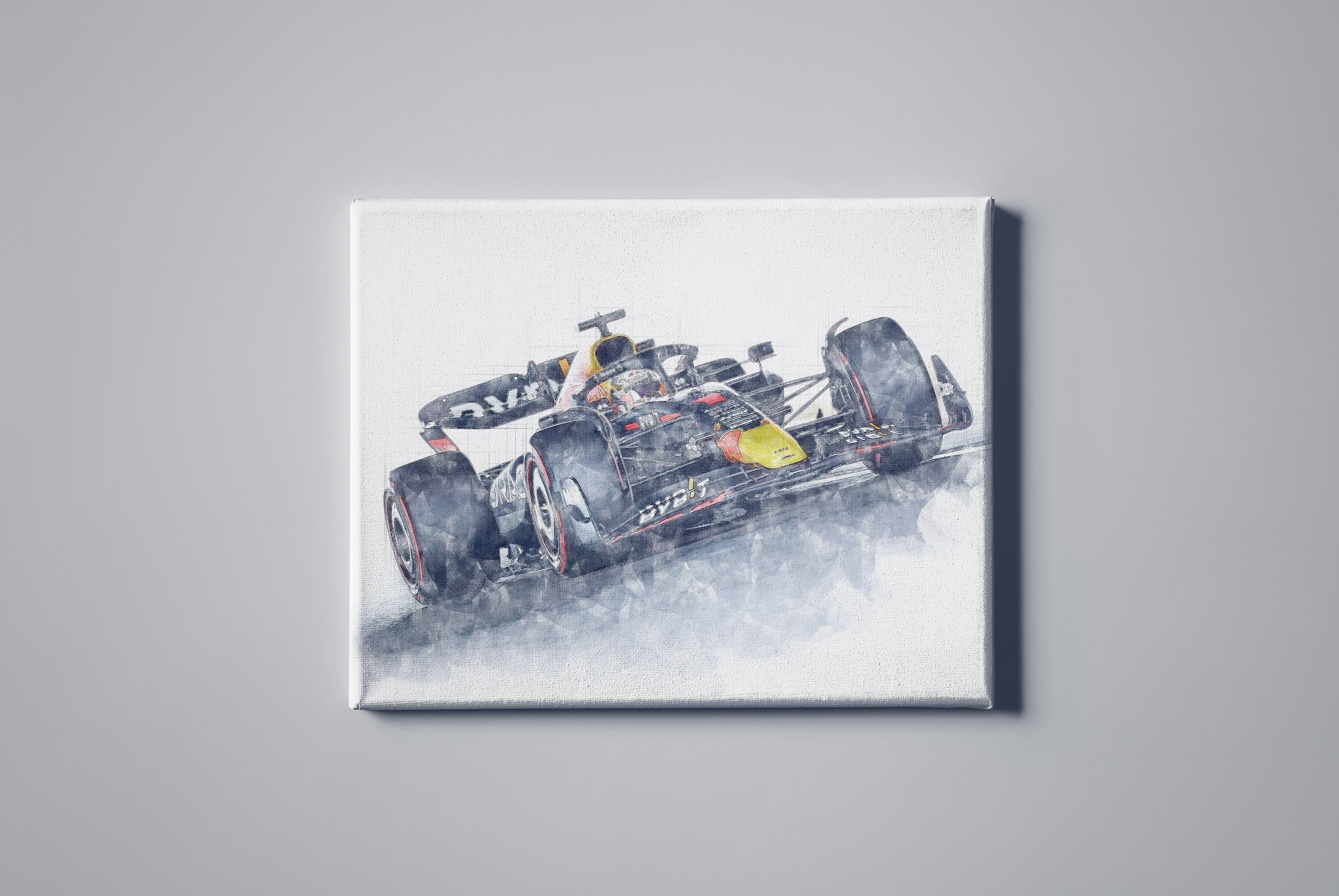 Artwork of the Red Bull Racing F1 Car. Printable Digital Download ...