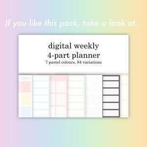 68 Pastel Sticky Notes and Matching Paint Shapes for Digital Journals ...