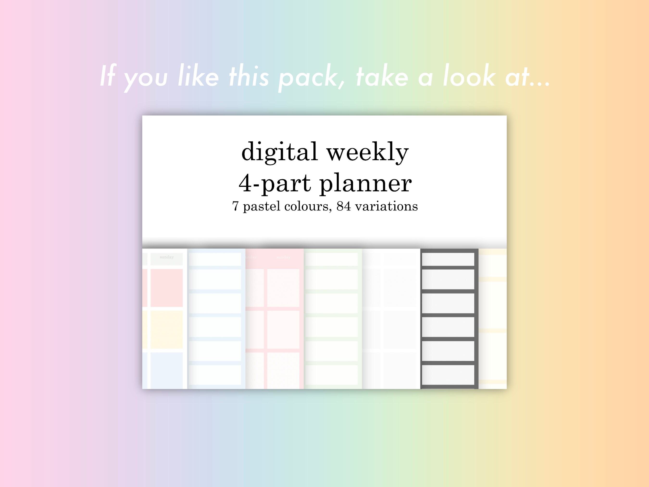 68 Pastel Sticky Notes and Matching Paint Shapes for Digital Journals ...