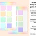 68 Pastel Sticky Notes and Matching Paint Shapes for Digital Journals ...