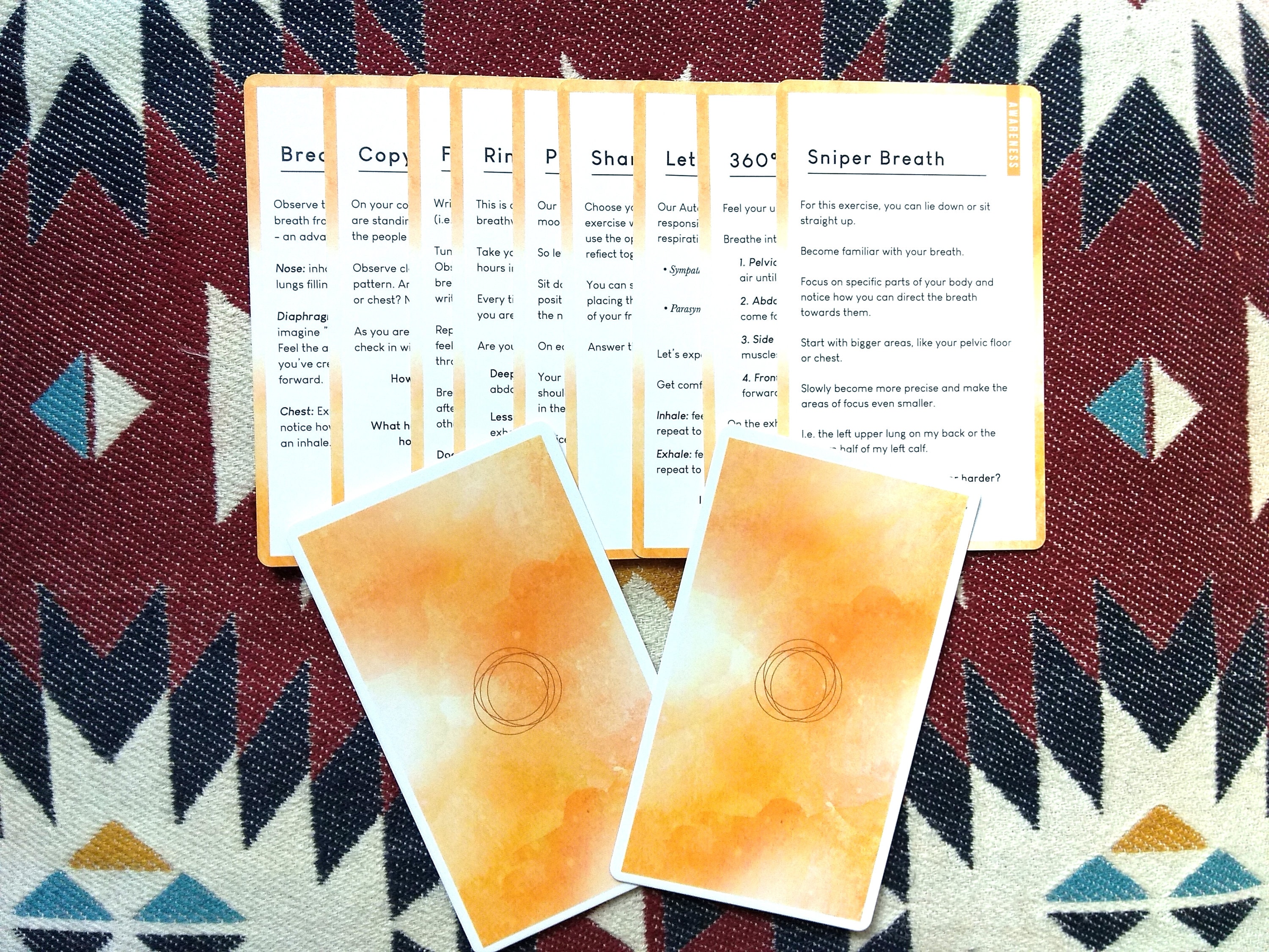 Breathe. Card Deck - 31 Breathing exercises to help you relax ...
