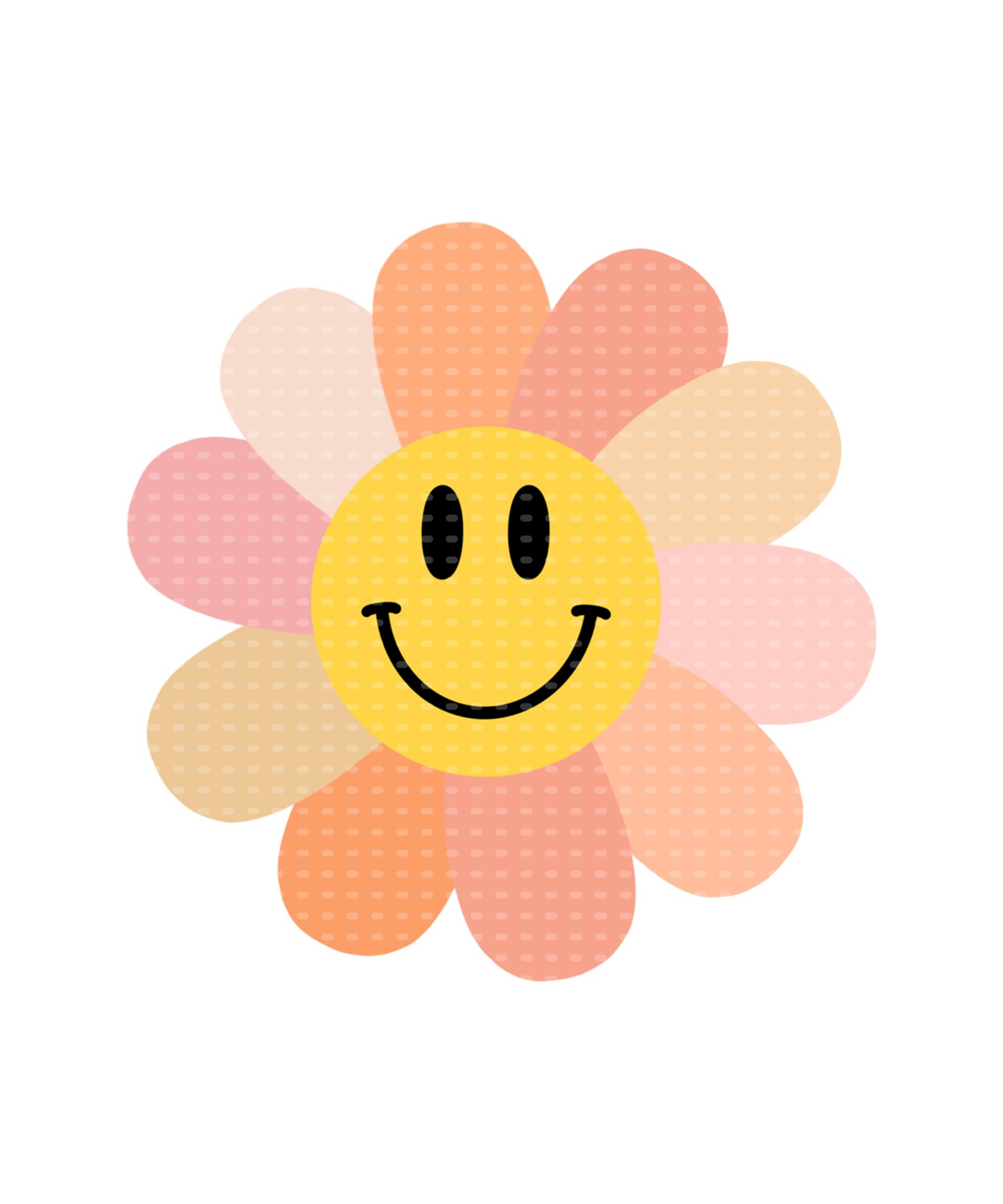 Boho Smiley Flower Png - Etsy