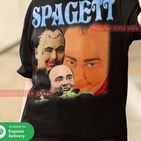 Spagett Spooked Ya Black Navy Short-sleeve Unisex T-shirt Tim & Eric - Etsy