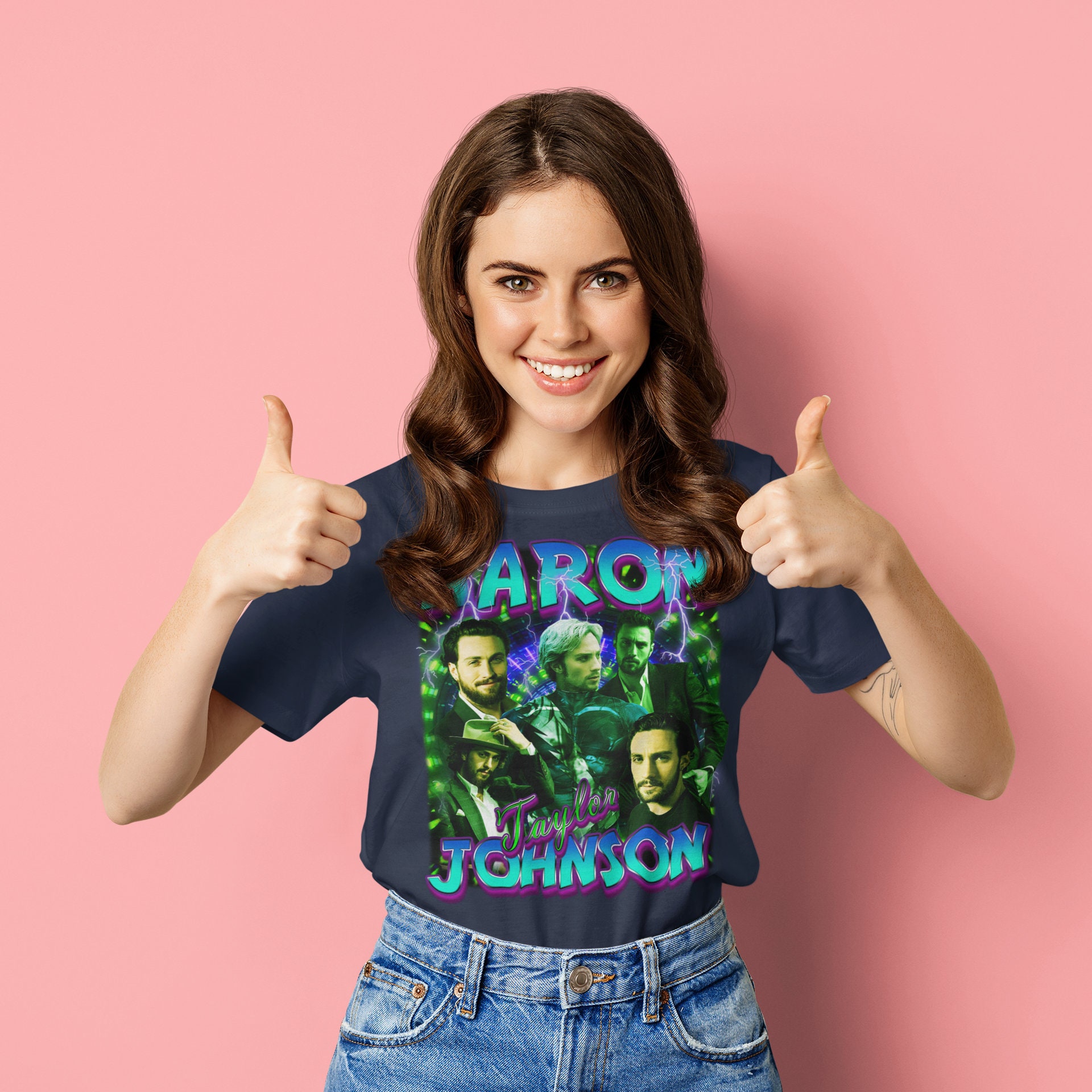 Aaron Taylor Johnson Vintage Unisex Shirt, Vintage Aaron Taylor Tshirt ...