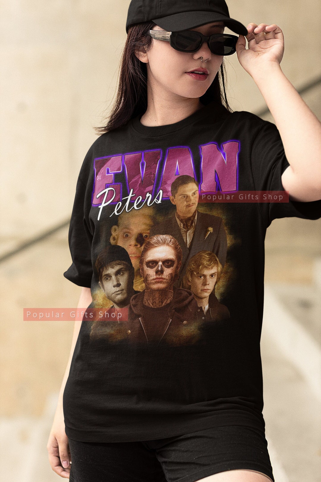 Evan Peters Vintage Unisex Shirt, Vintage Evan Peters Tshirt Gift for ...