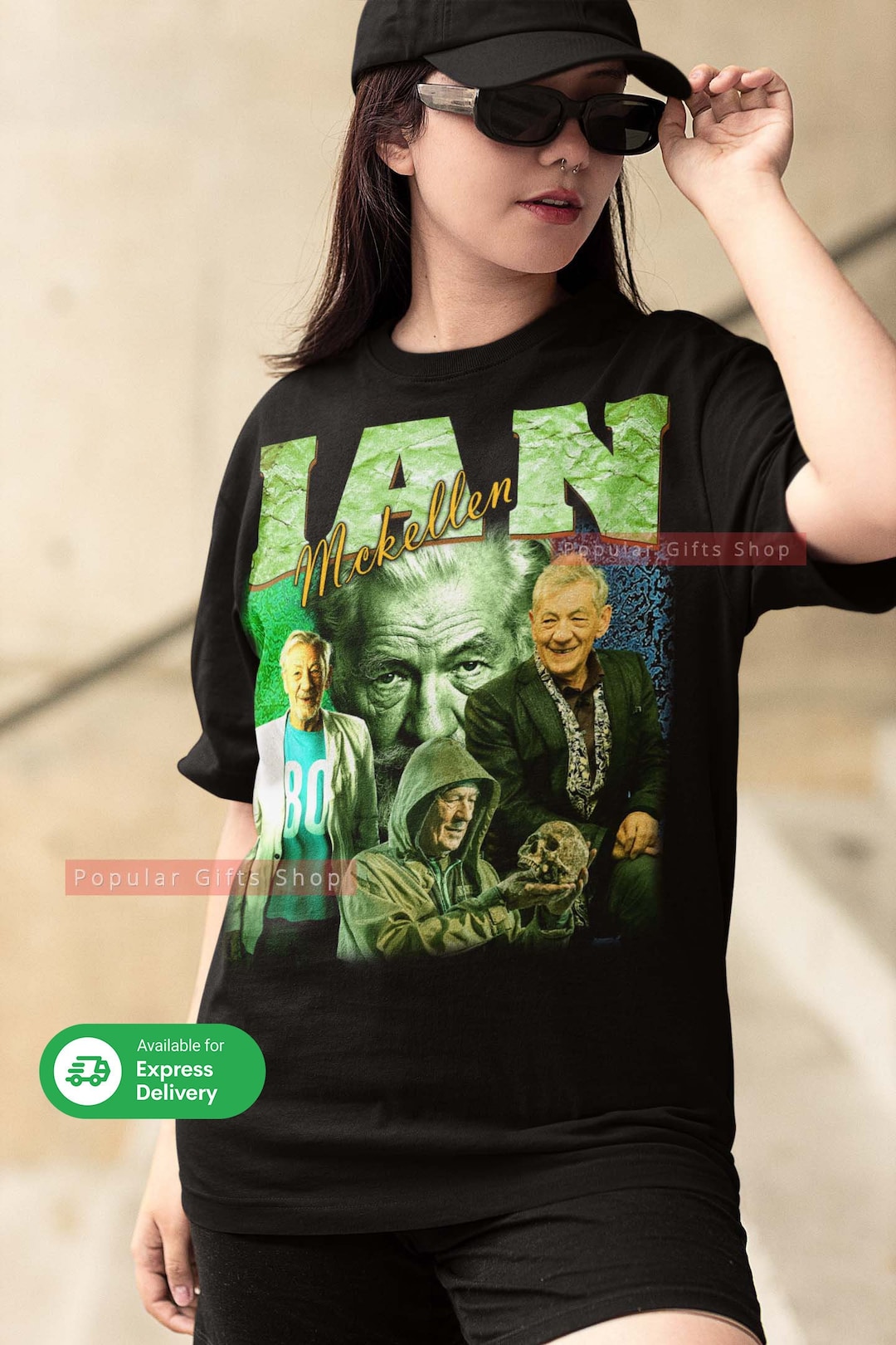 Ian Mckellen Vintage Unisex Shirt-vintage Ian Mckellen Tshirt Gift for ...