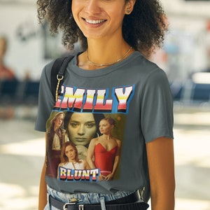 Emily Blunt Vintage Unisex Shirt, Vintage Emily Blunt Tshirt Gift for ...