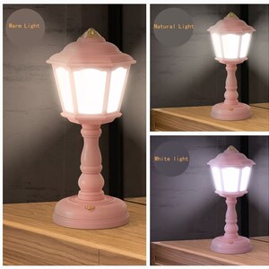 Table Lamp Mini Street Lamp Desk Lamp Retro Lightning - Etsy