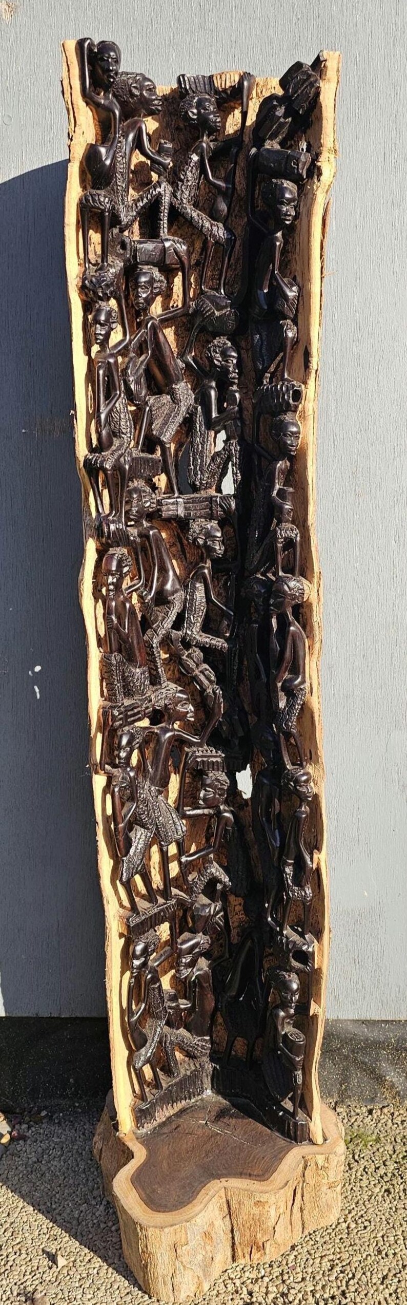 Makonde Ujamaa Sculpture: Hand-carved African Blackwood Art - Etsy